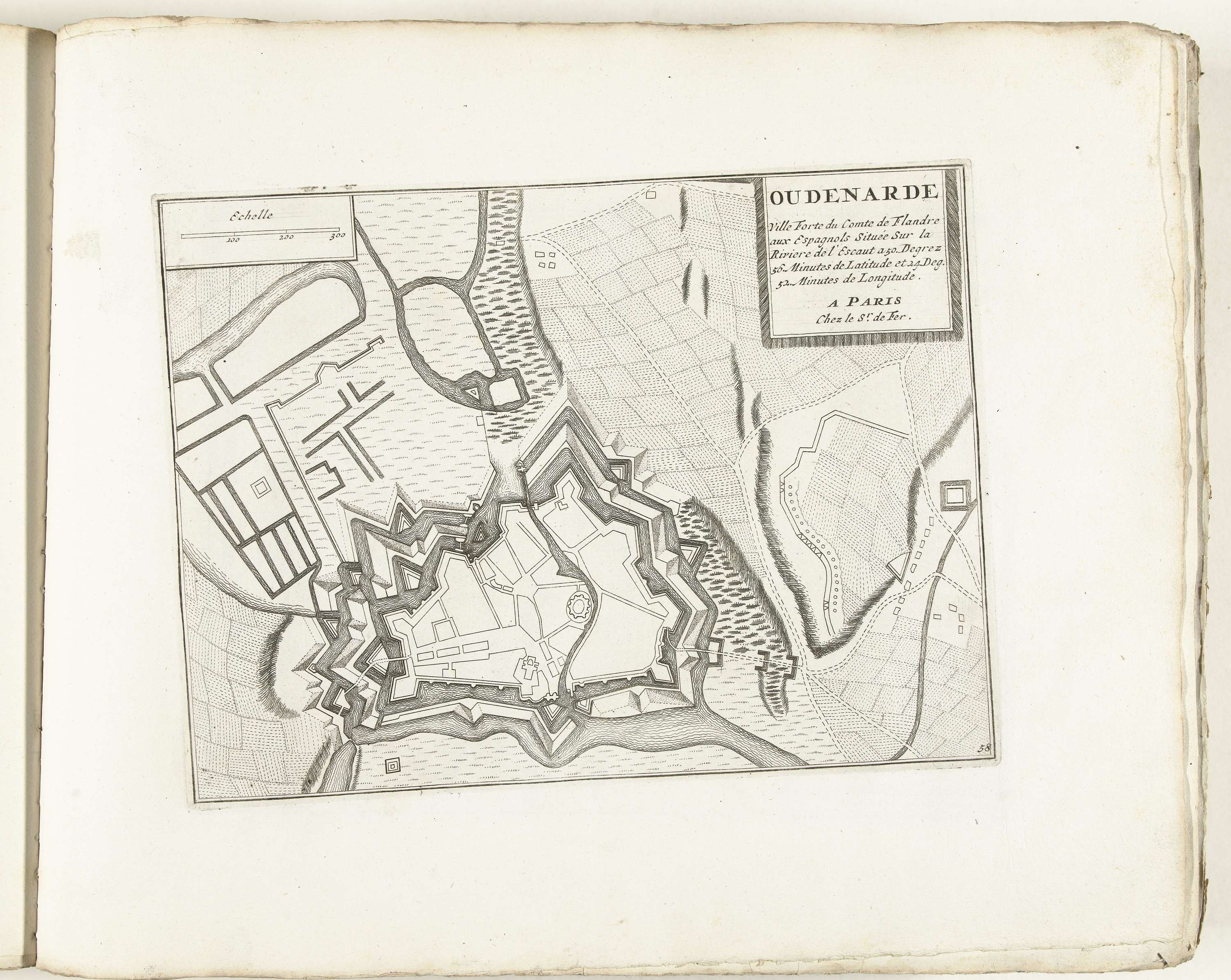 Map of Oudenaarde, c. 1702, anonymous, 1702 - | CanvasPrints.com