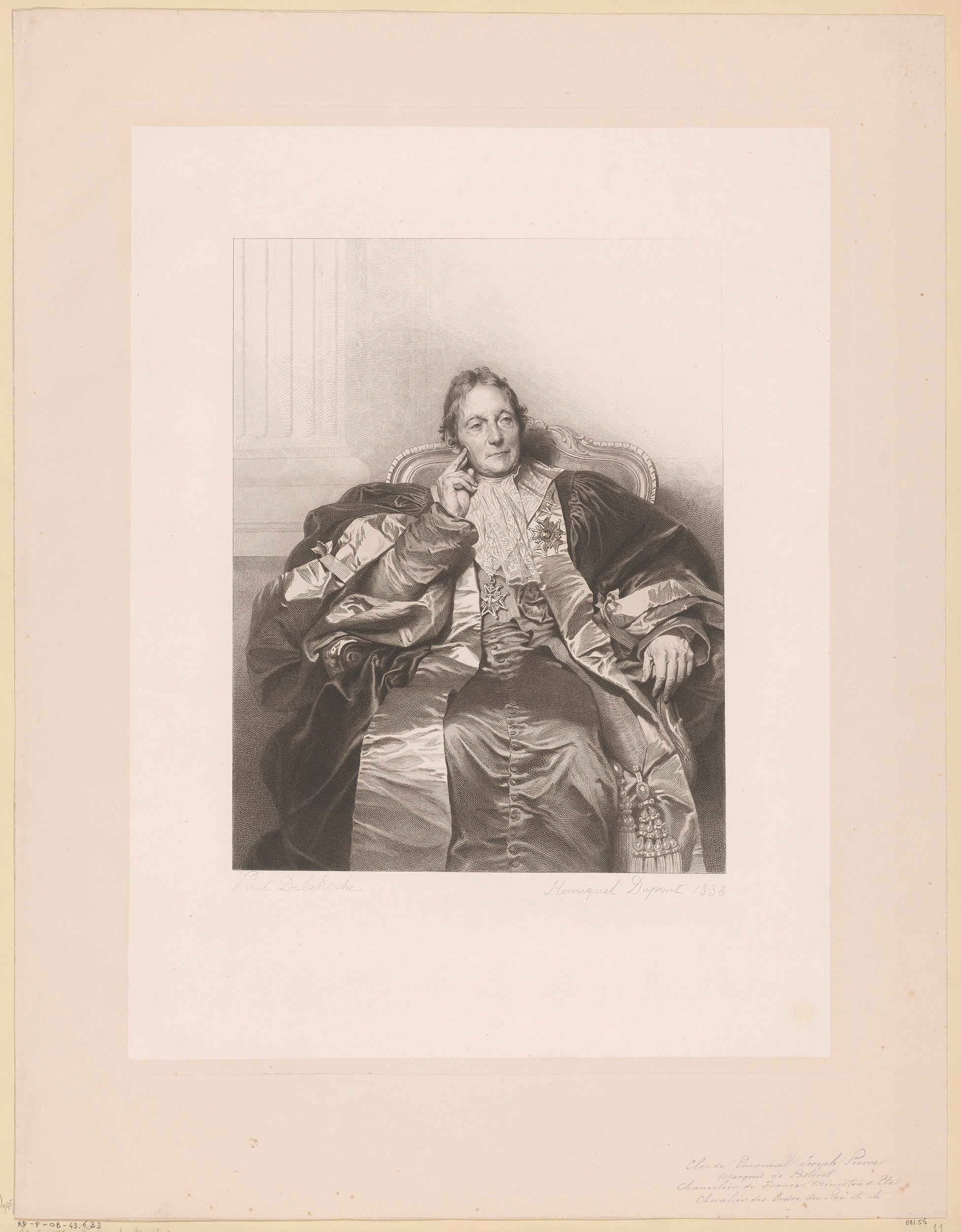 Portrait of Claude-Emmanuel de Pastoret, Louis | CanvasPrints.com