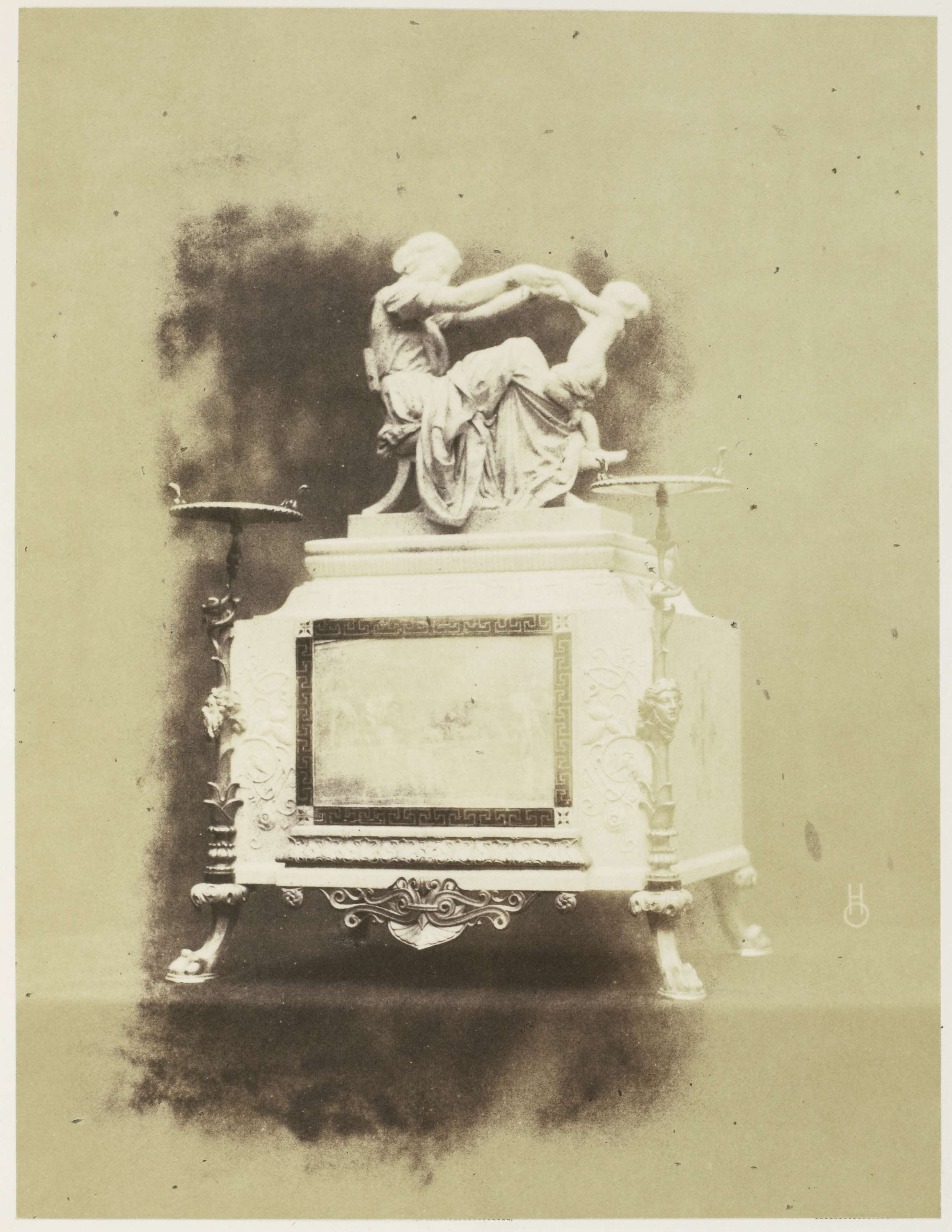 Ivory coffin by Matifat with a decoration of a | CanvasPrints.com