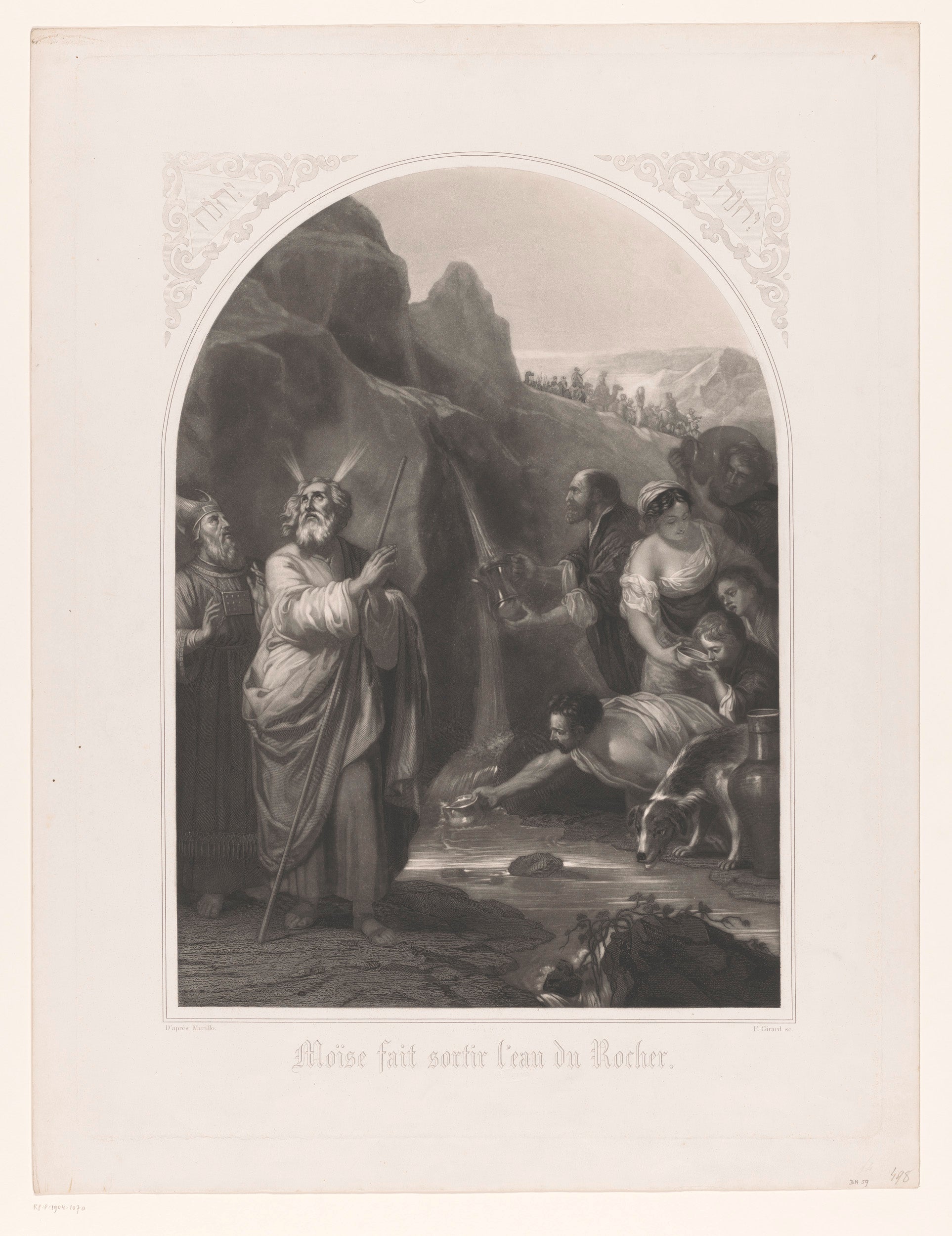 Moses knocks water out of the rock, Alexis Fra | CanvasPrints.com