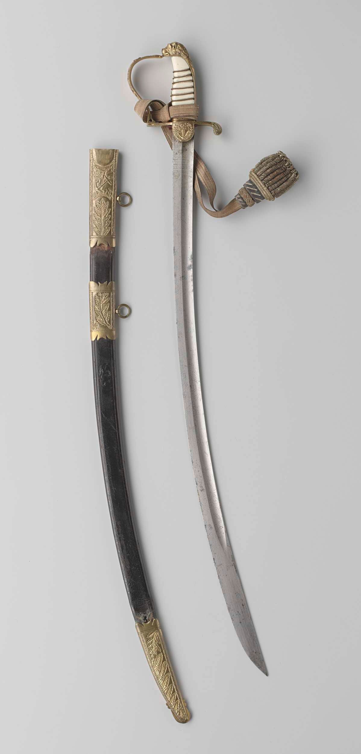 Officers sabre with sheath for navy, Solingen | CanvasPrints.com