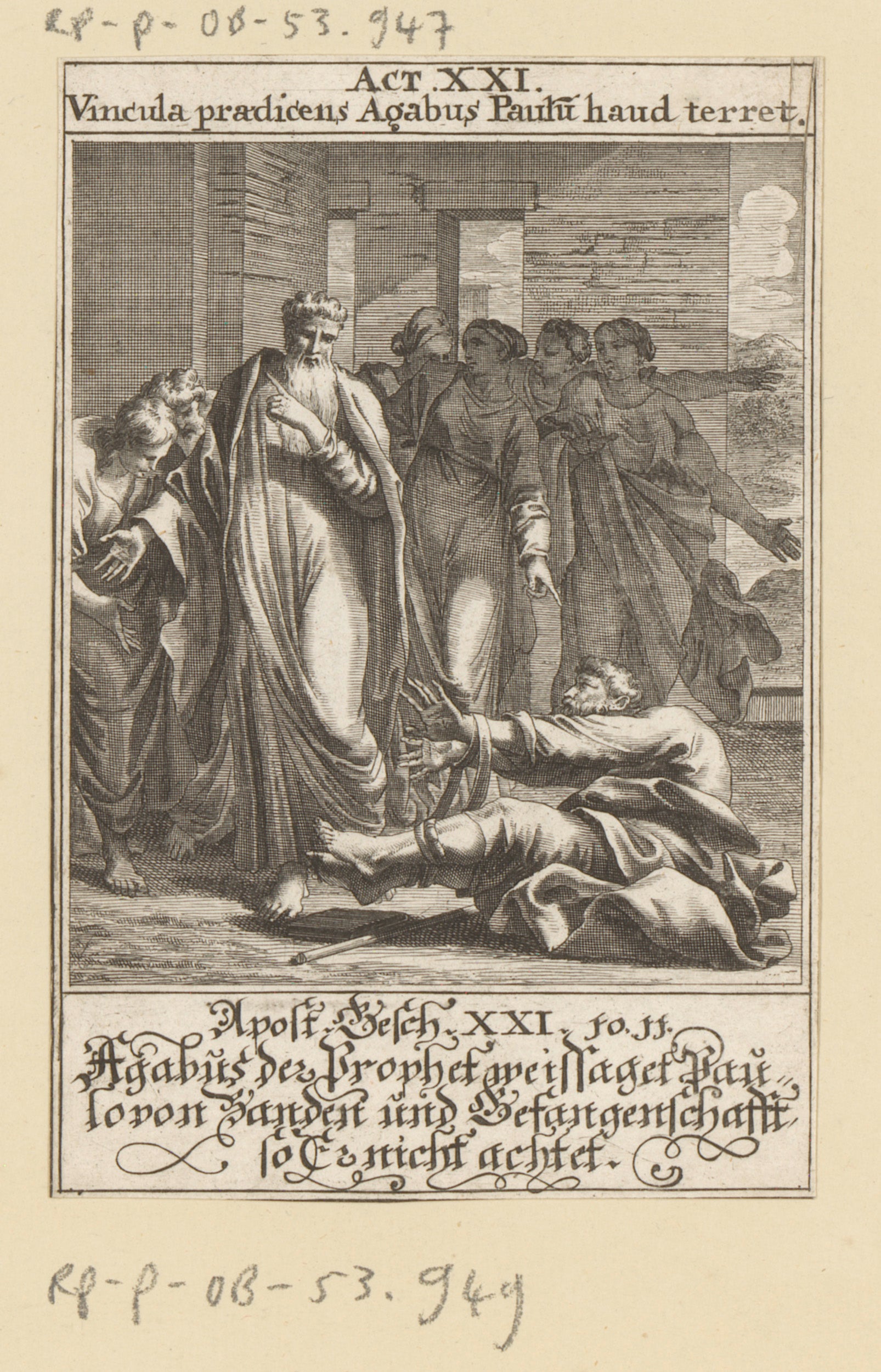 Prophet Agabus predicts the arrest of Apostle | CanvasPrints.com