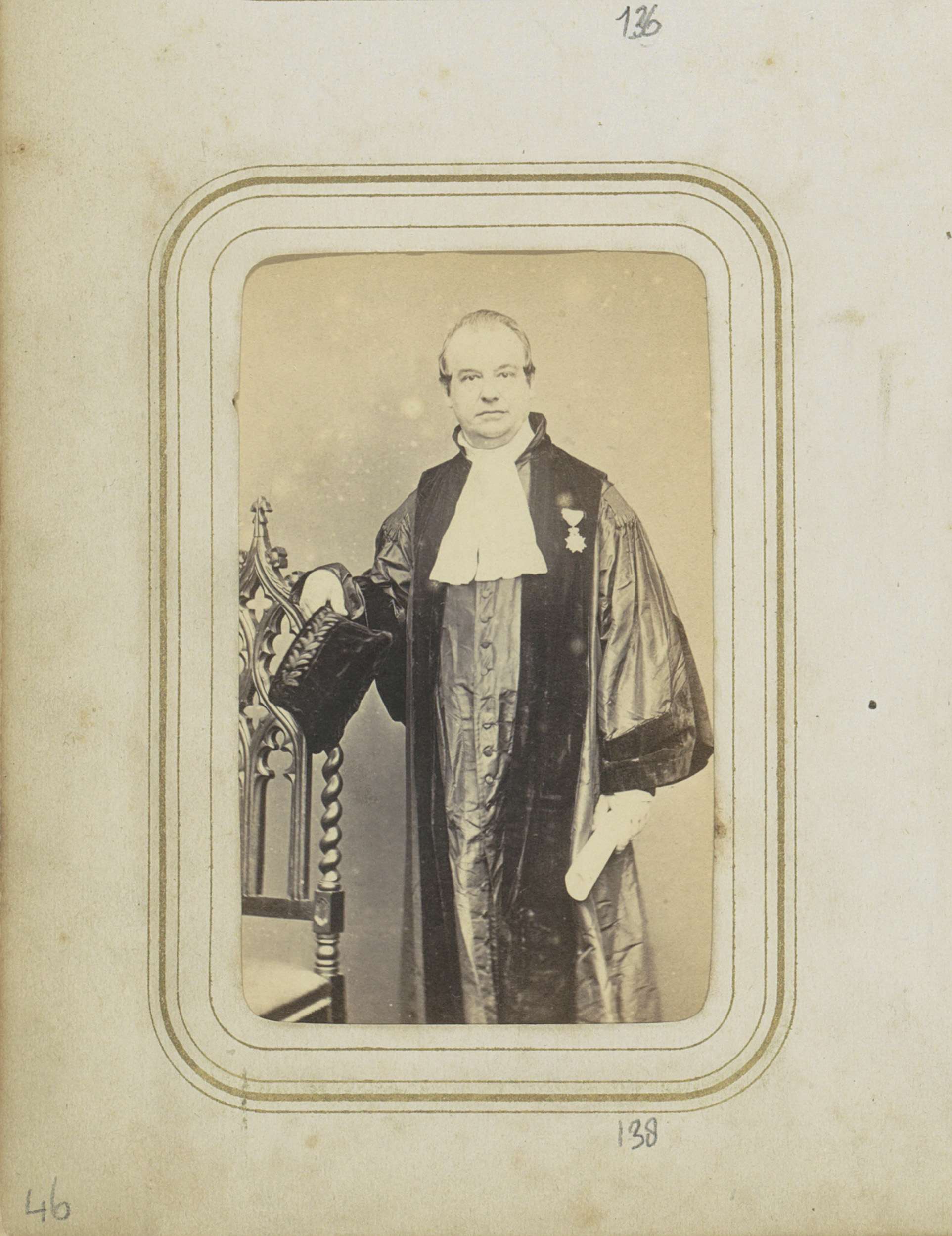 Portrait of AJ Swart in Gown, Woodbury & P | CanvasPrints.com