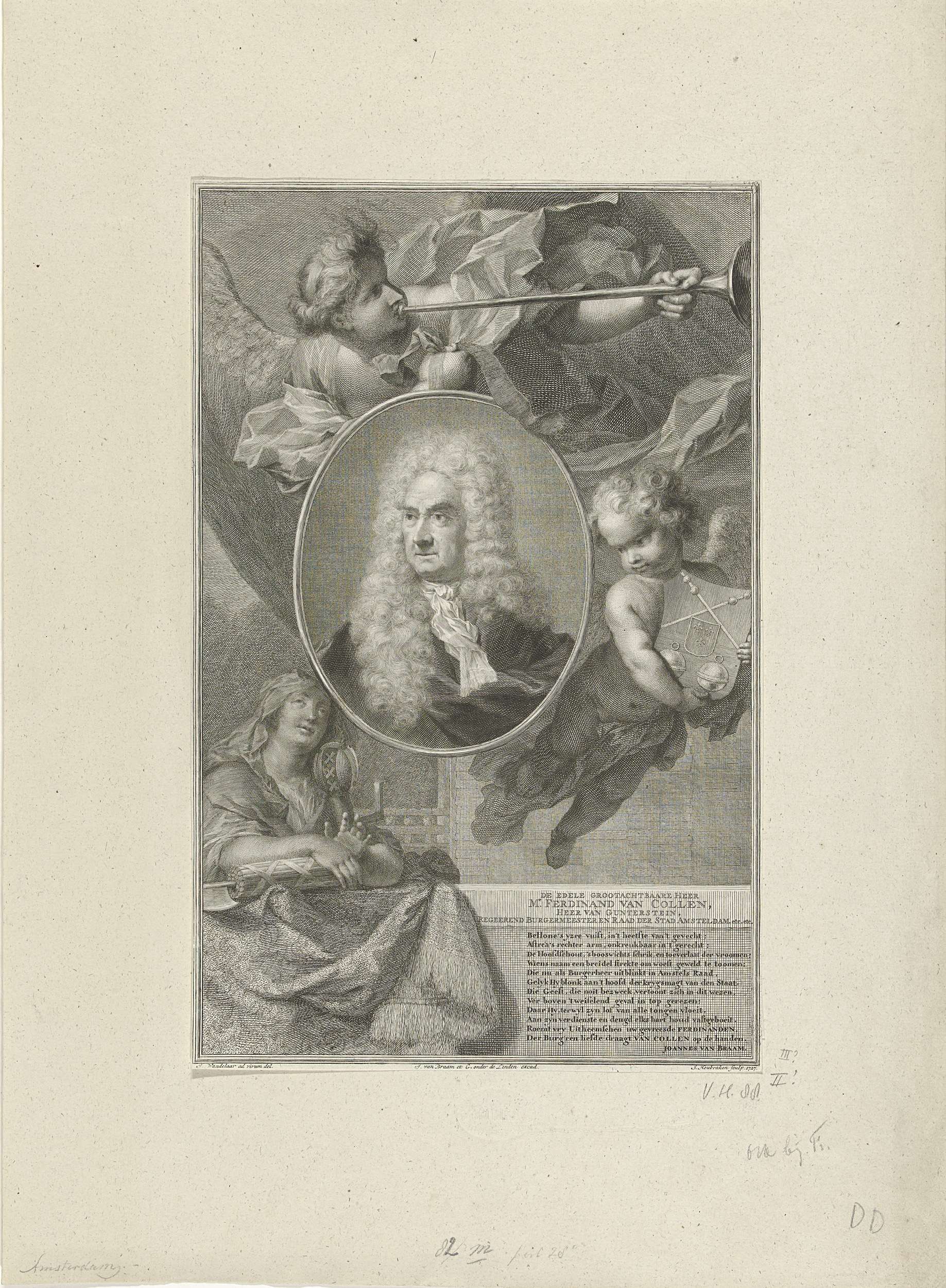 Portrait of Ferdinand van Collen, Jacob Houbra | CanvasPrints.com