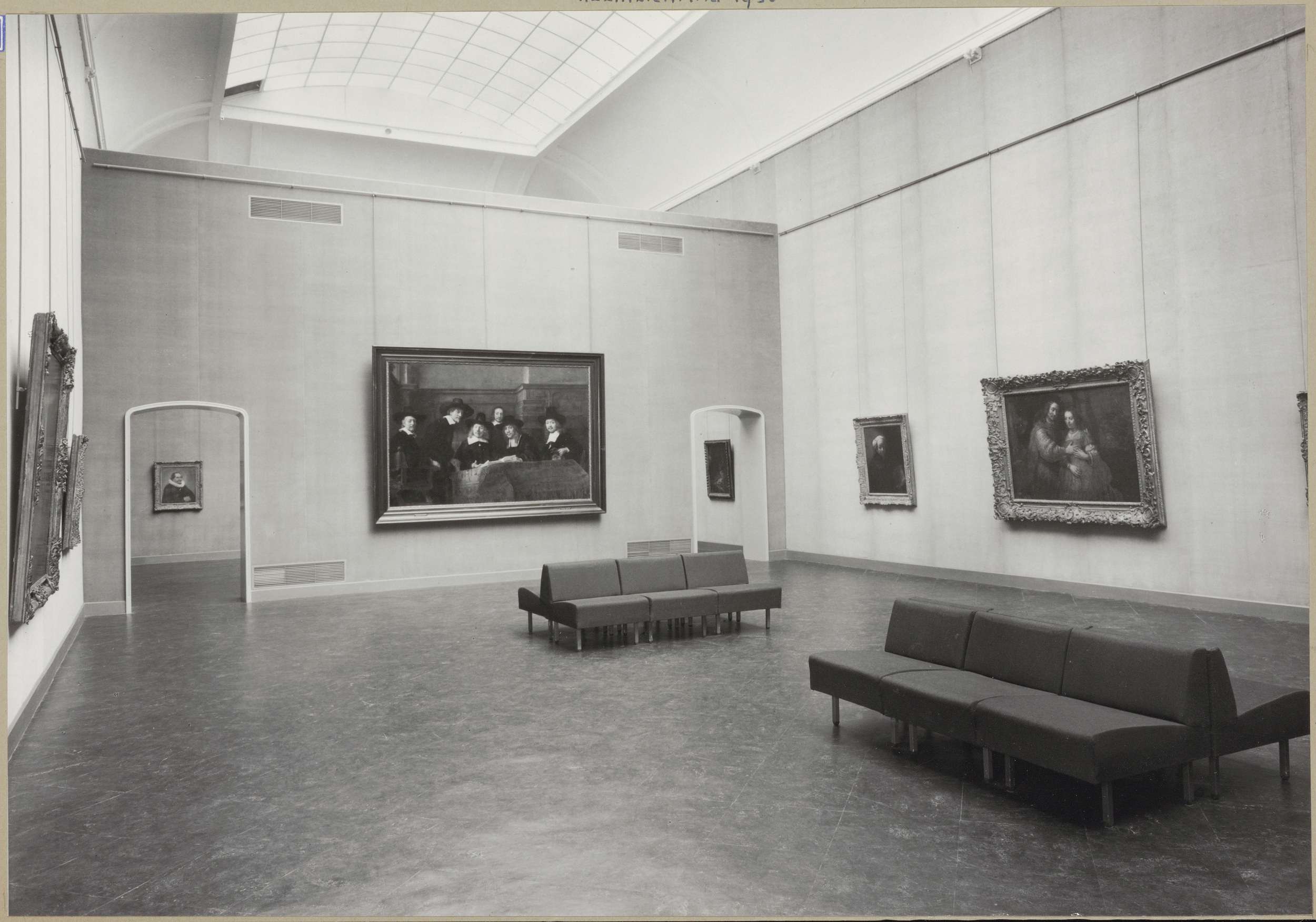 Room 221 with paintings, two passageways and b | CanvasPrints.com