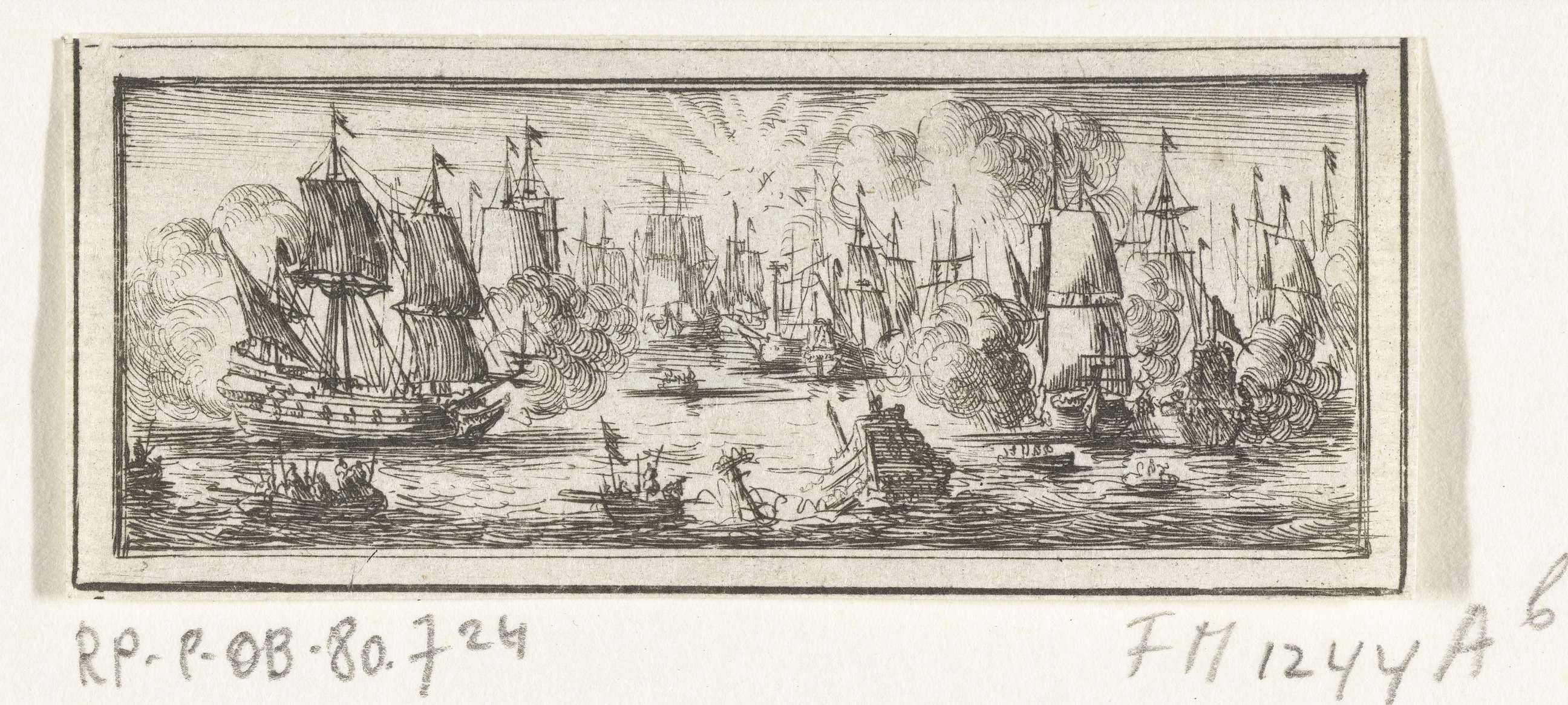 The Battle of Gibraltar, 1607, Simon Fokke (at | CanvasPrints.com