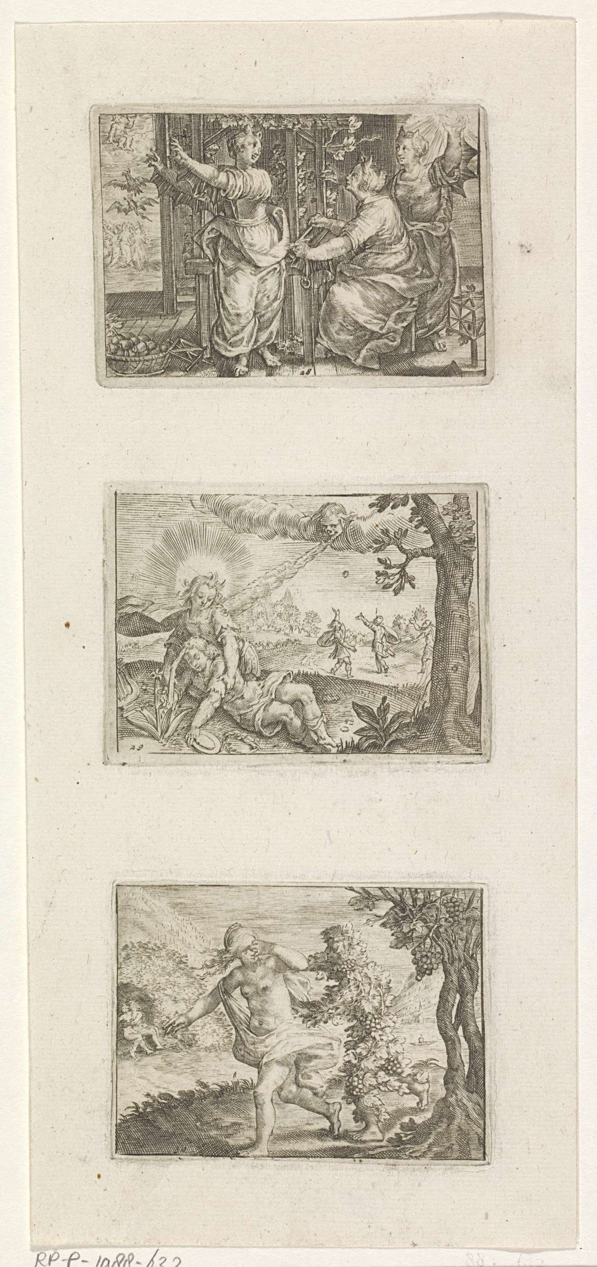 Daughters of Minyas turned into bats / Scene f | CanvasPrints.com