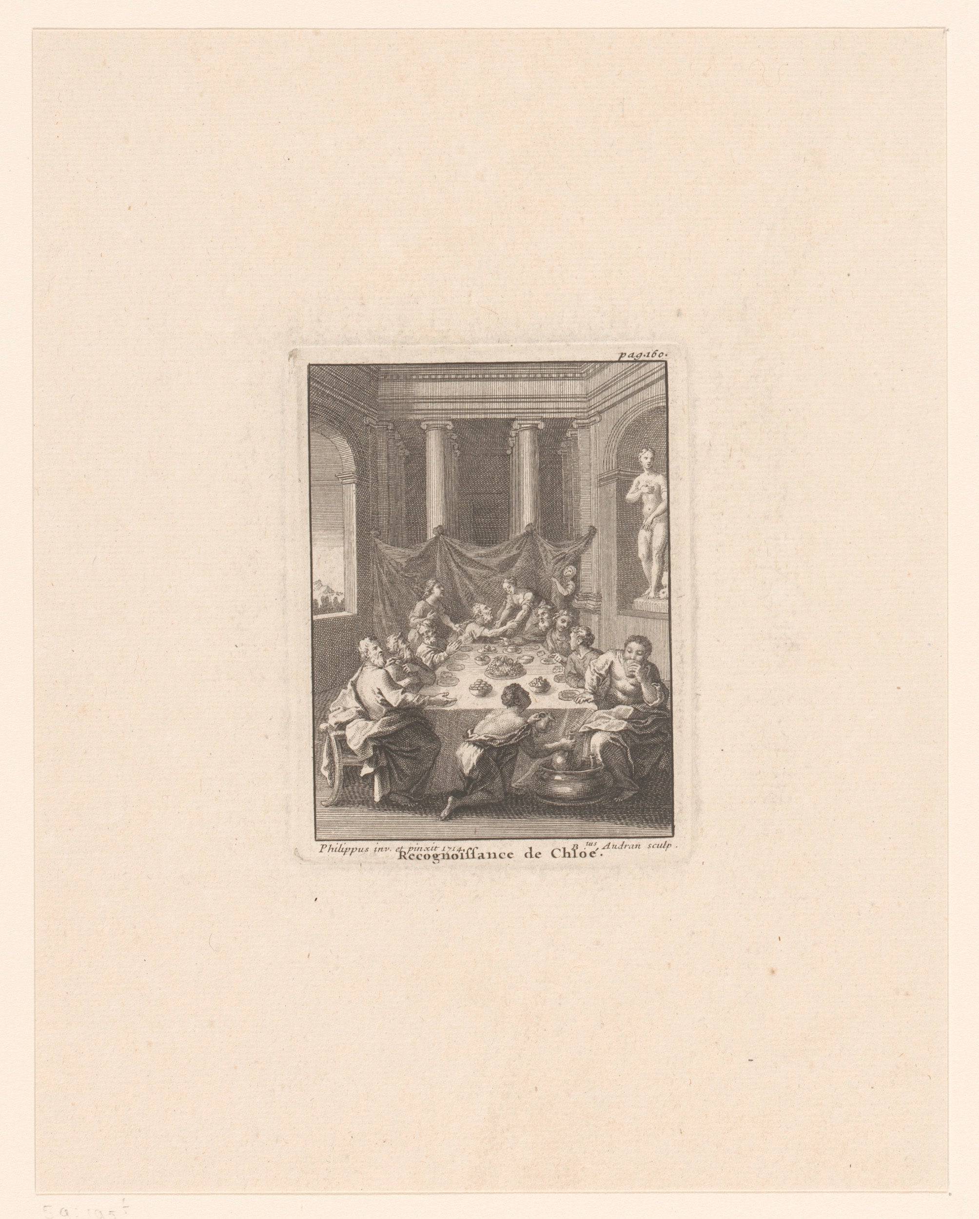 Recognition of Chloë, Benoît Audran (I), 1718 | CanvasPrints.com