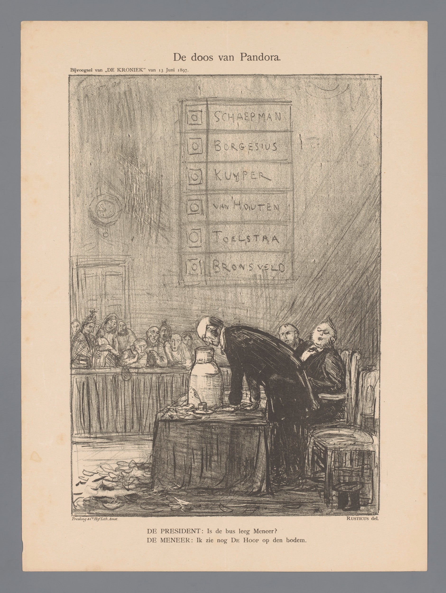 De doos van Pandora, Marius Bauer, 1897 | CanvasPrints.com