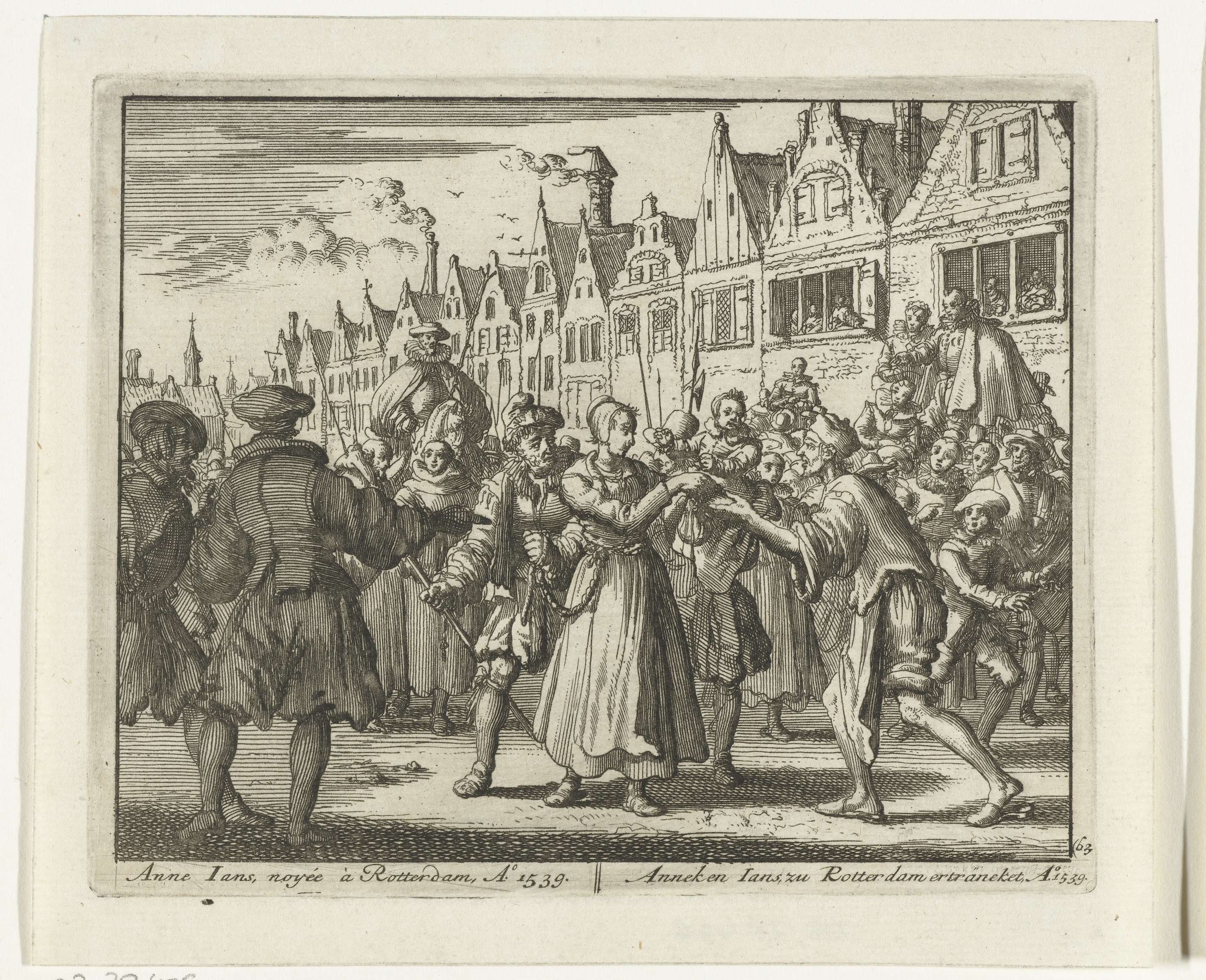 Anneken Jans gives her child to a baker for ca | CanvasPrints.com