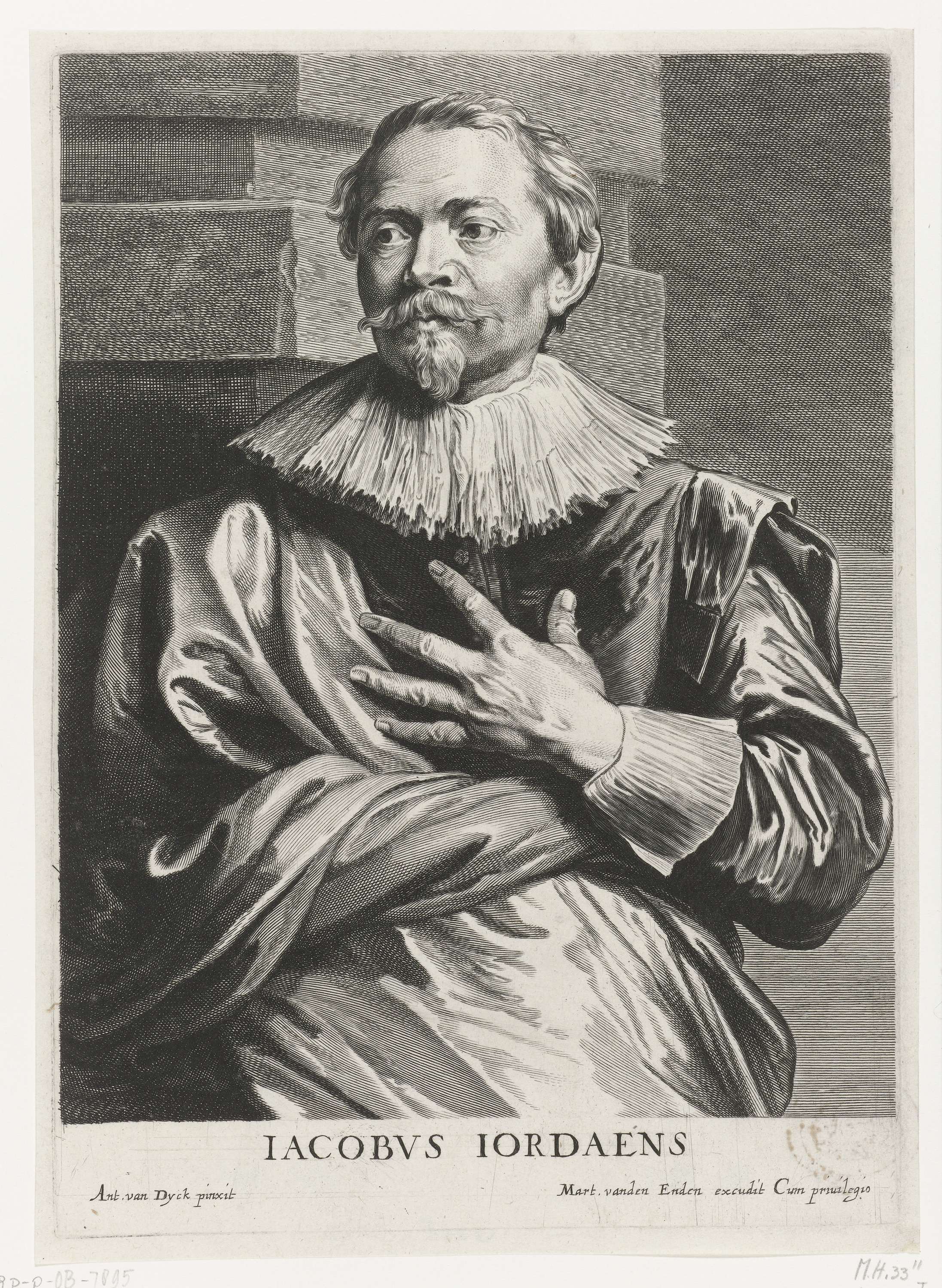 Portrait of Jacob Jordaens, Pieter de Jode (II | CanvasPrints.com