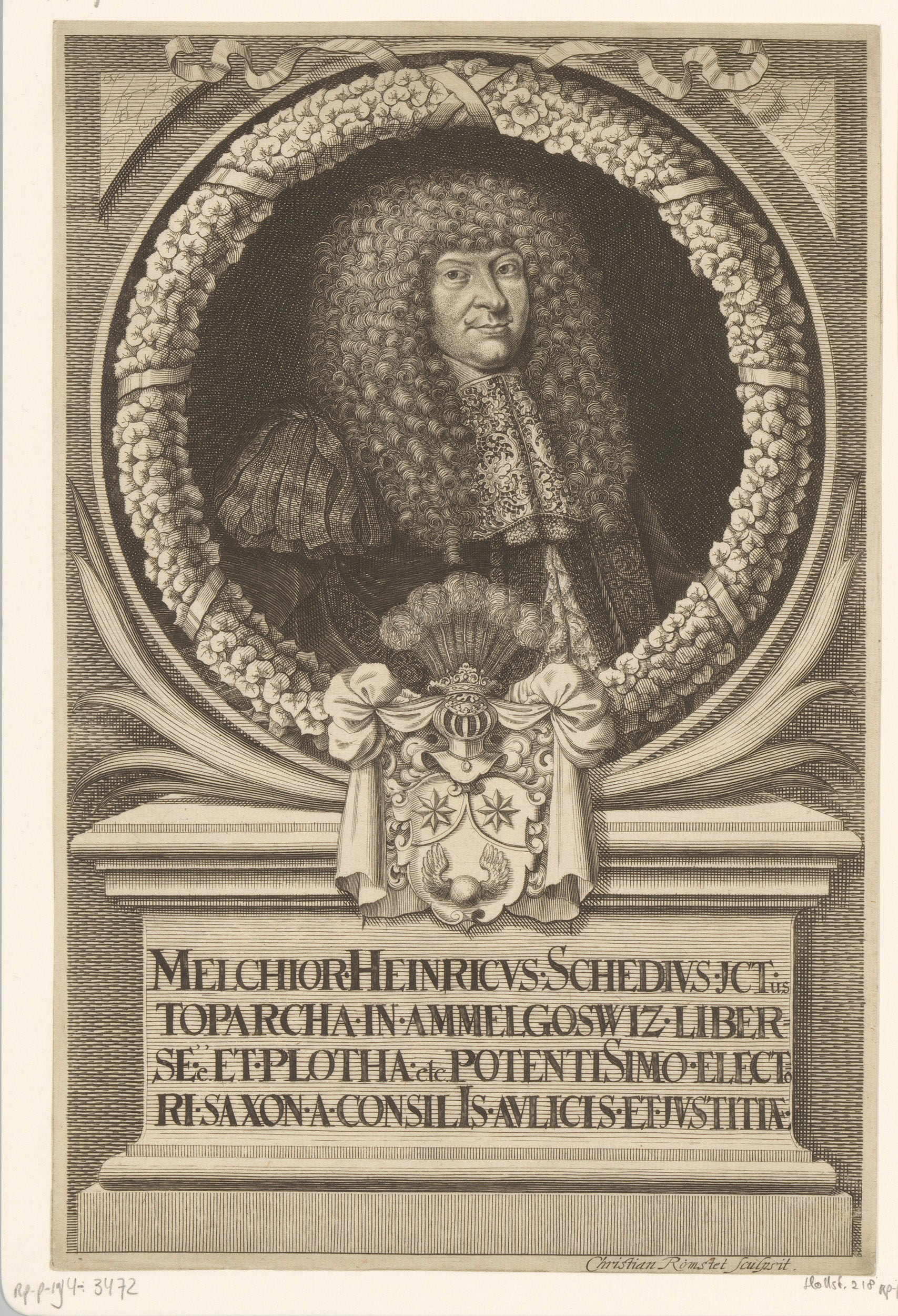 Portrait of Melchior Heinrich Schede, Christia | CanvasPrints.com