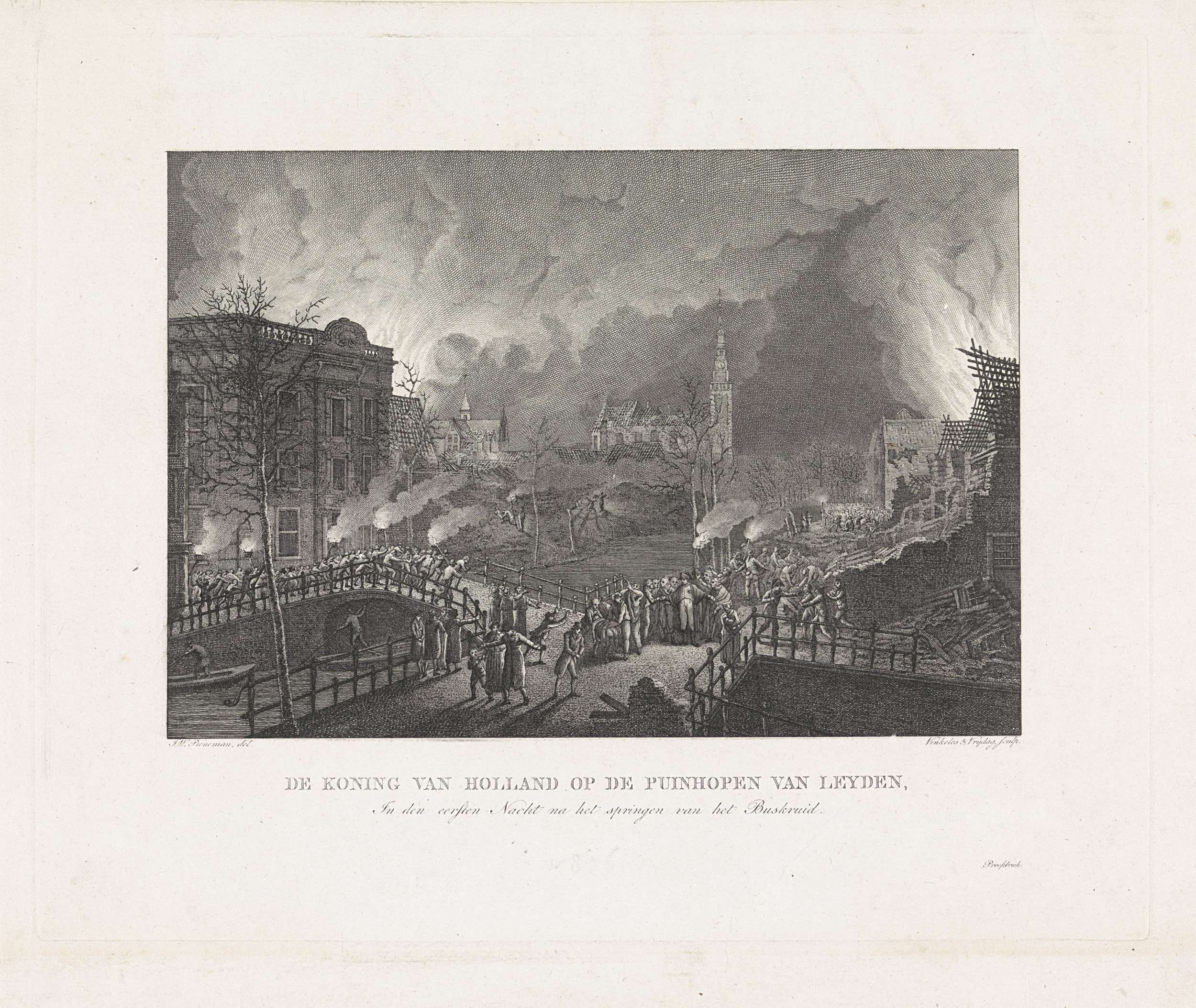 Louis Napoleon at the site of the disaster, 18 | CanvasPrints.com