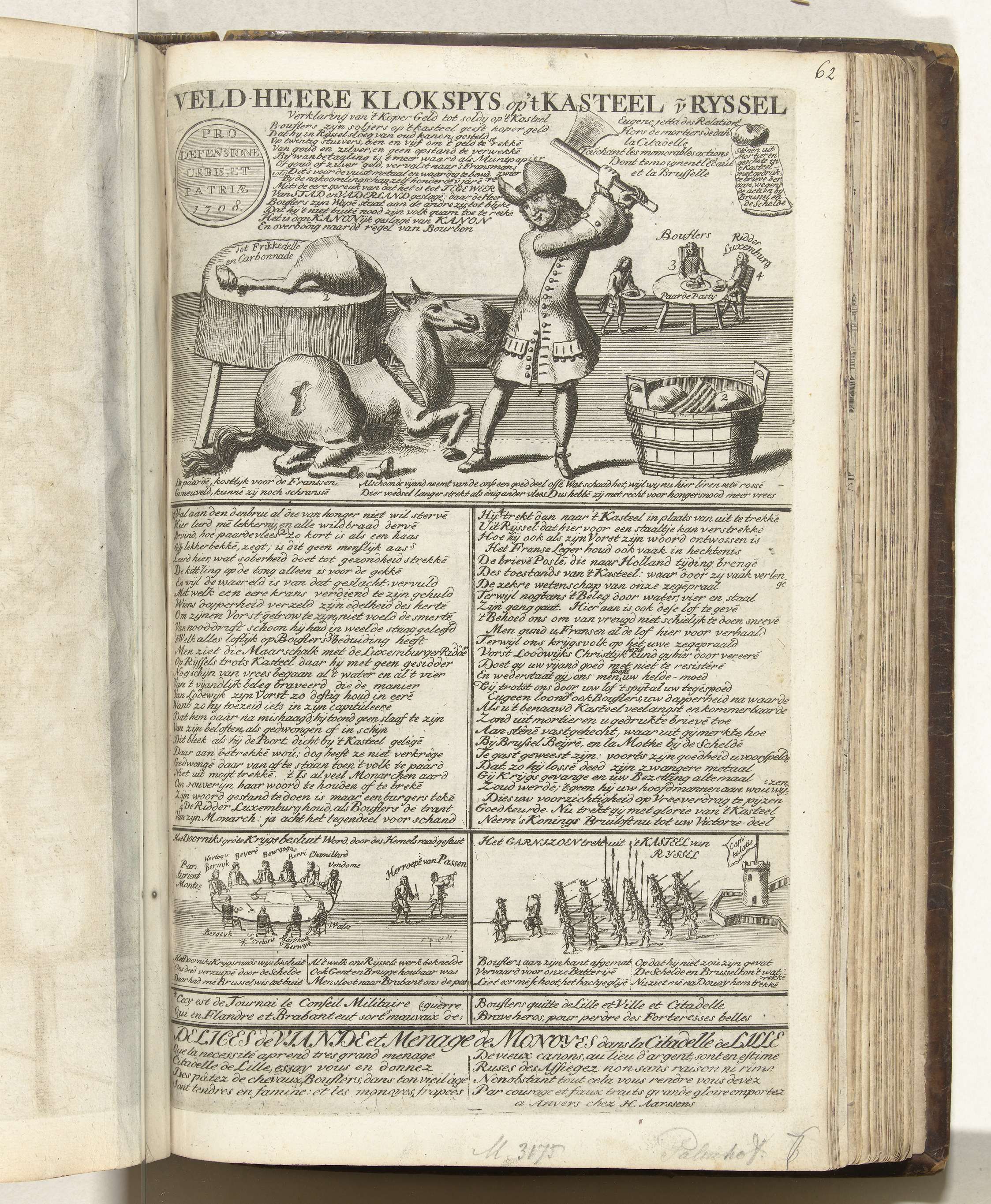 Cartoon on the famine of the French during the | CanvasPrints.com