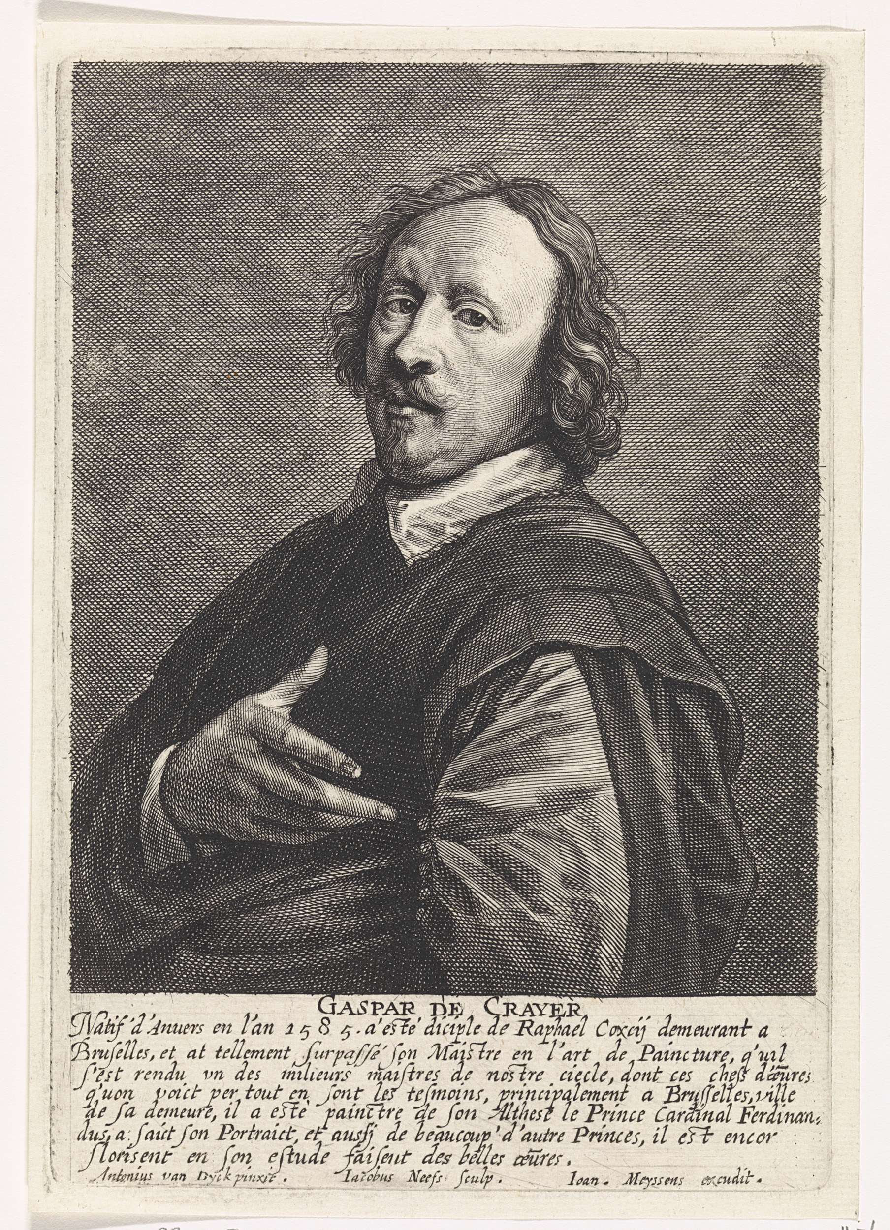 Portrait of Gaspar de Crayer, Jacob Neefs, 162 | CanvasPrints.com