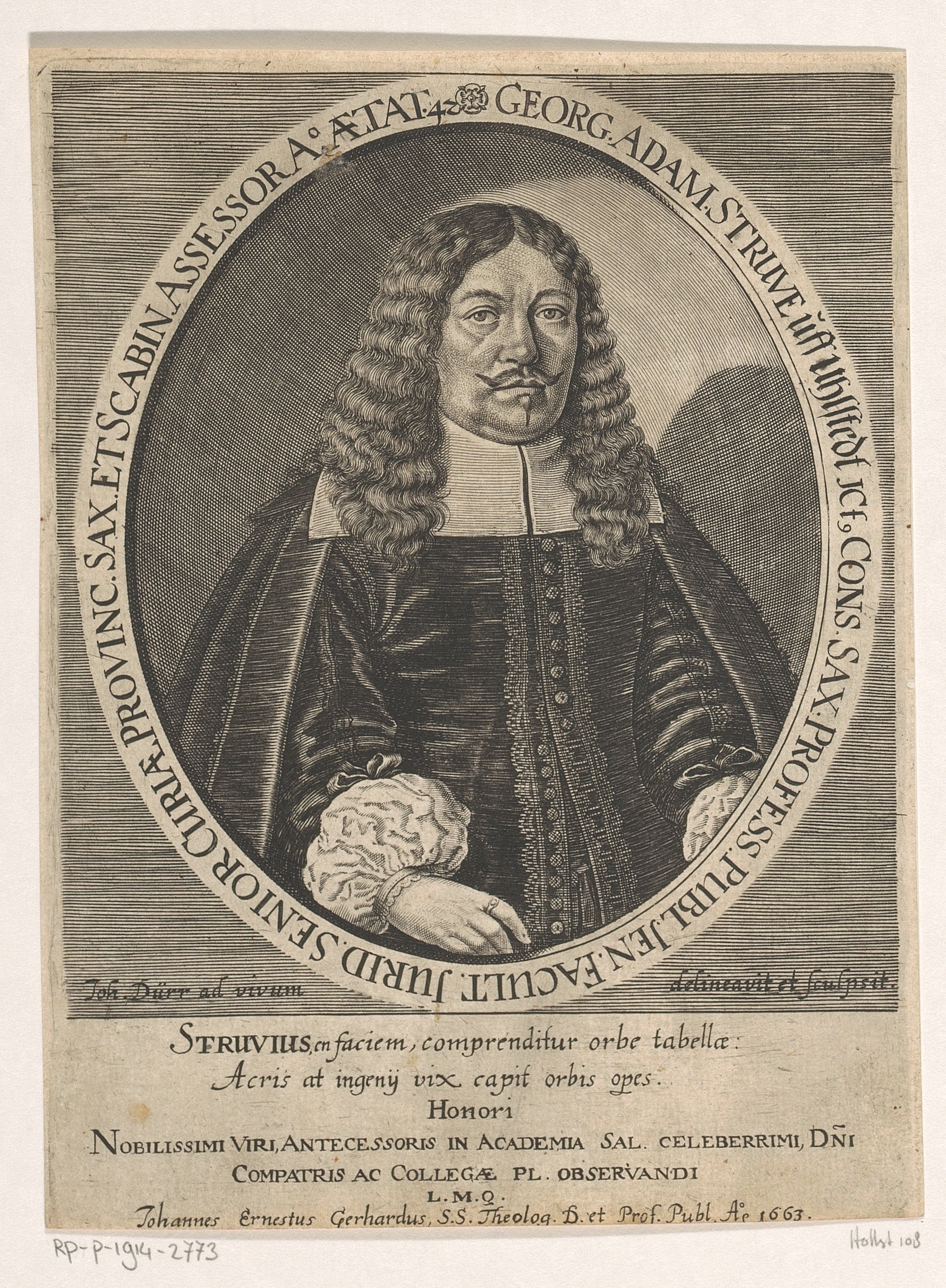 Portrait of Georg Adam Struve at the age of 42 | CanvasPrints.com