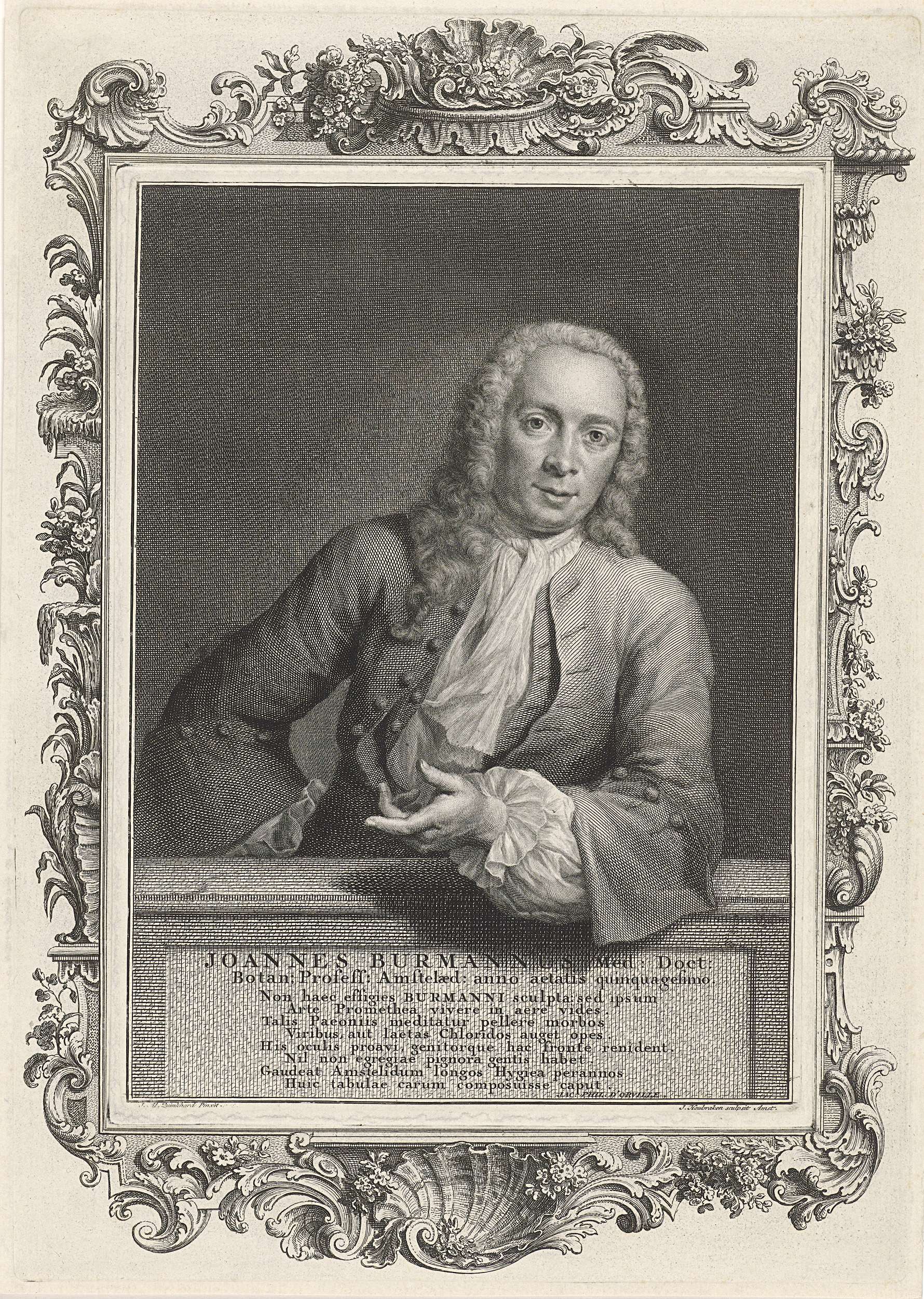 Portrait of Johannes Burman, Jacob Houbraken, | CanvasPrints.com