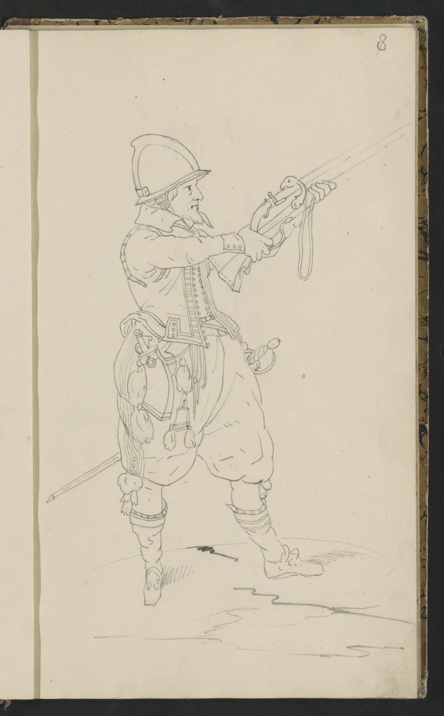 Soldier pointing and firing his musket, Johann | CanvasPrints.com