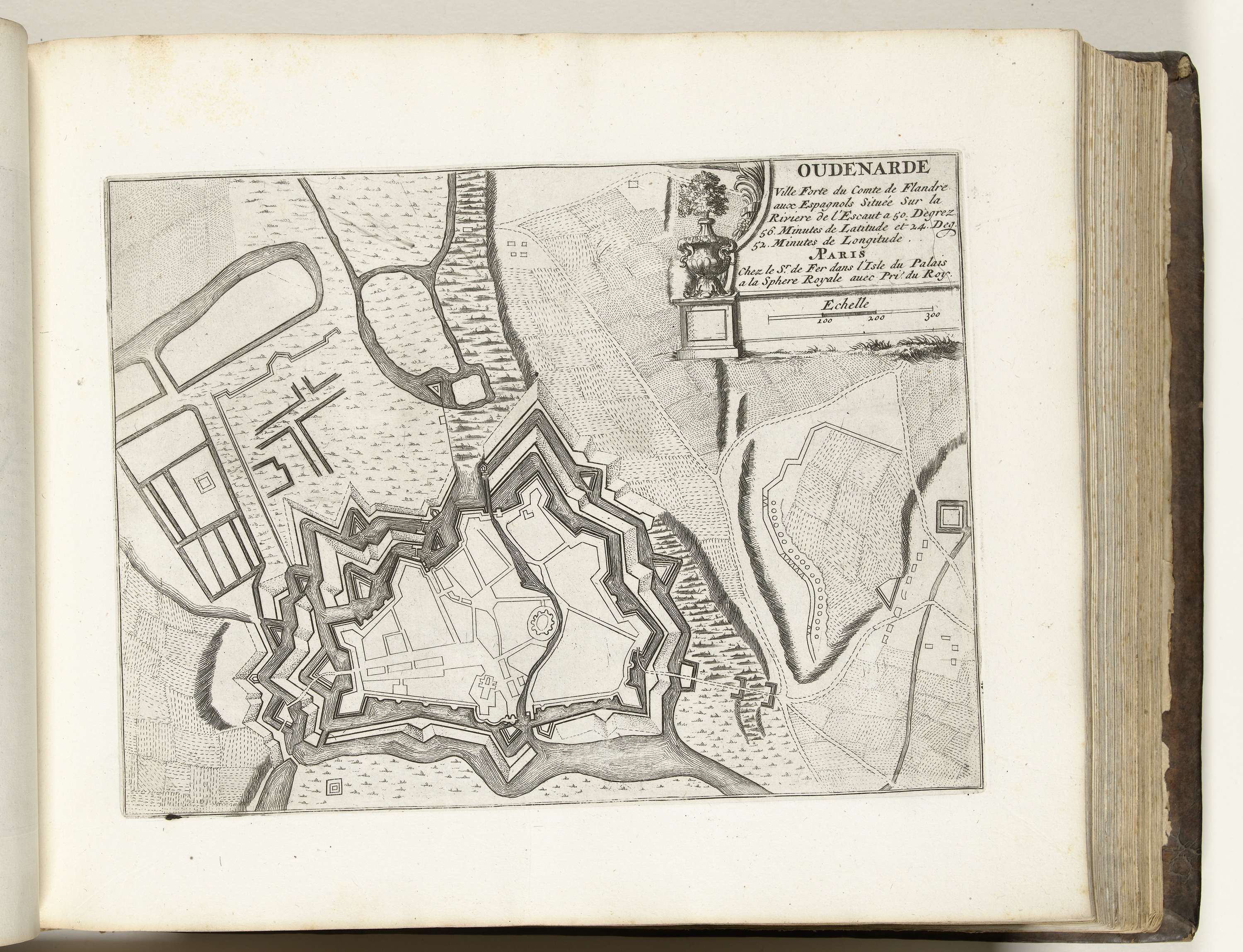 Map of Oudenaarde, ca. 1695, anonymous, 1695 - | CanvasPrints.com