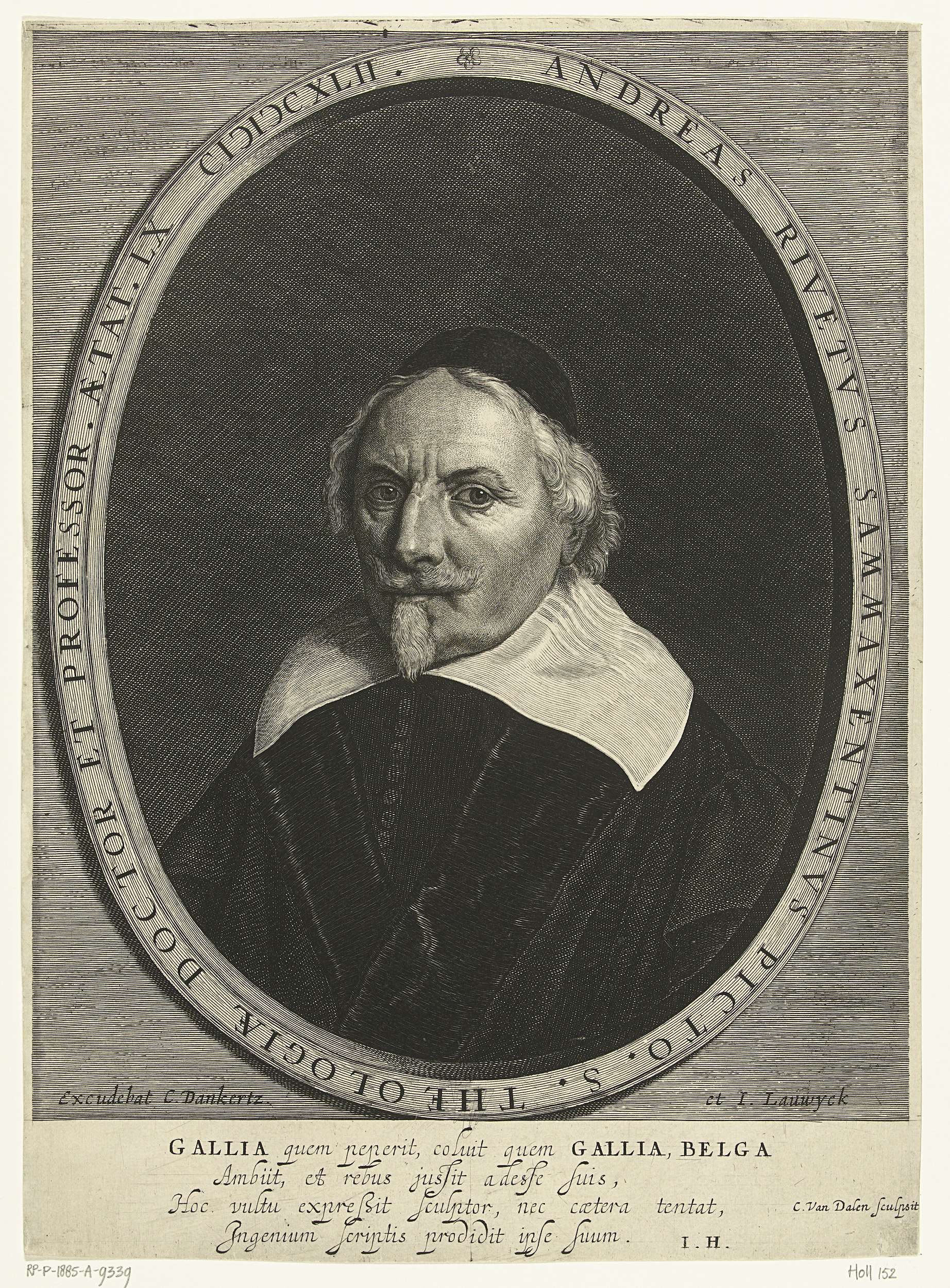 Portrait of André Rivet at the age of 60, Corn | CanvasPrints.com