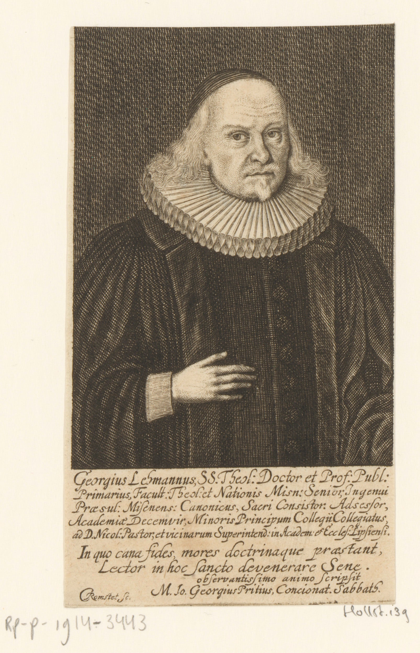 Portrait of Georg Lehmann, Christian Romstet, | CanvasPrints.com