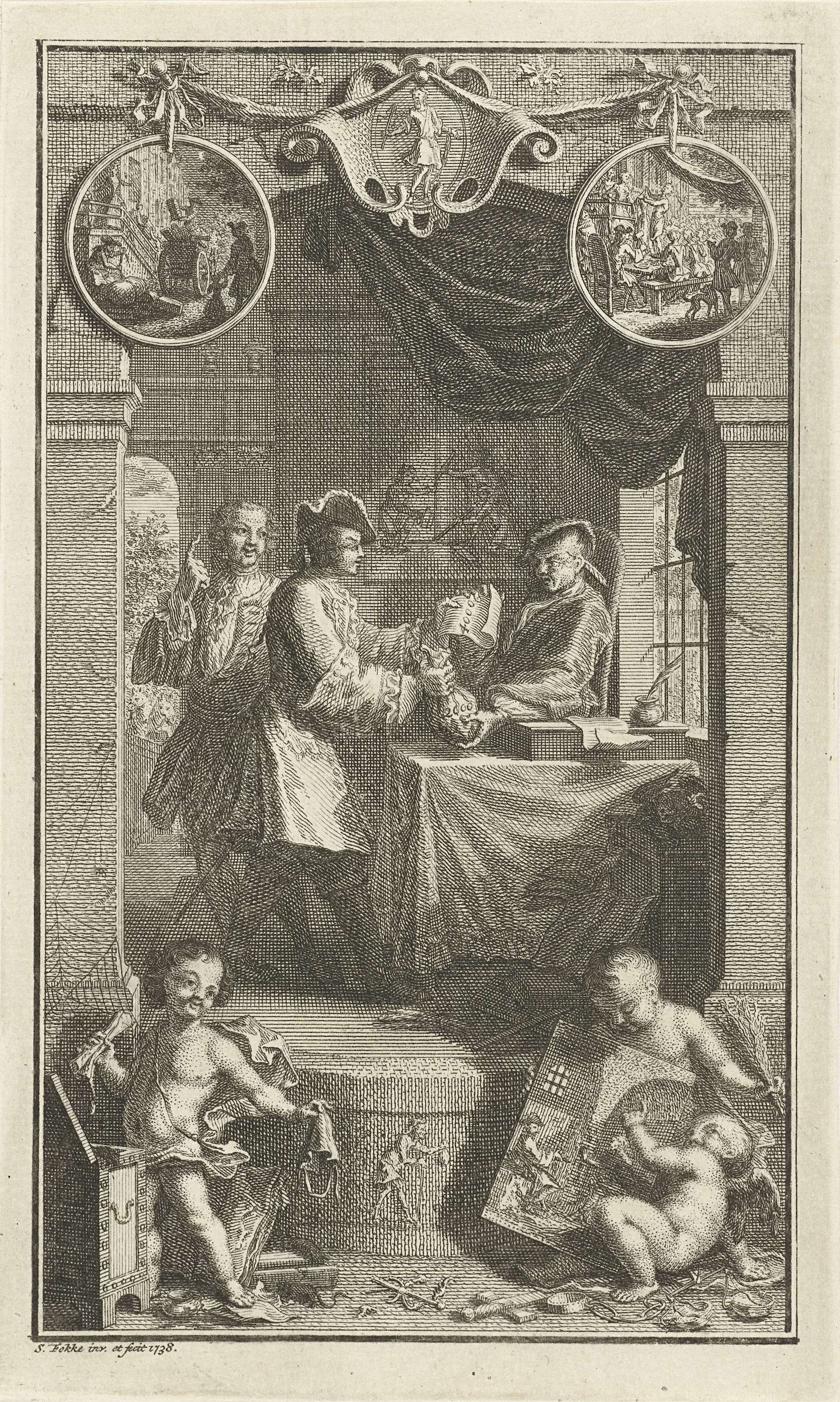 Allegory on the deception of Aron Abrams, 1737 | CanvasPrints.com