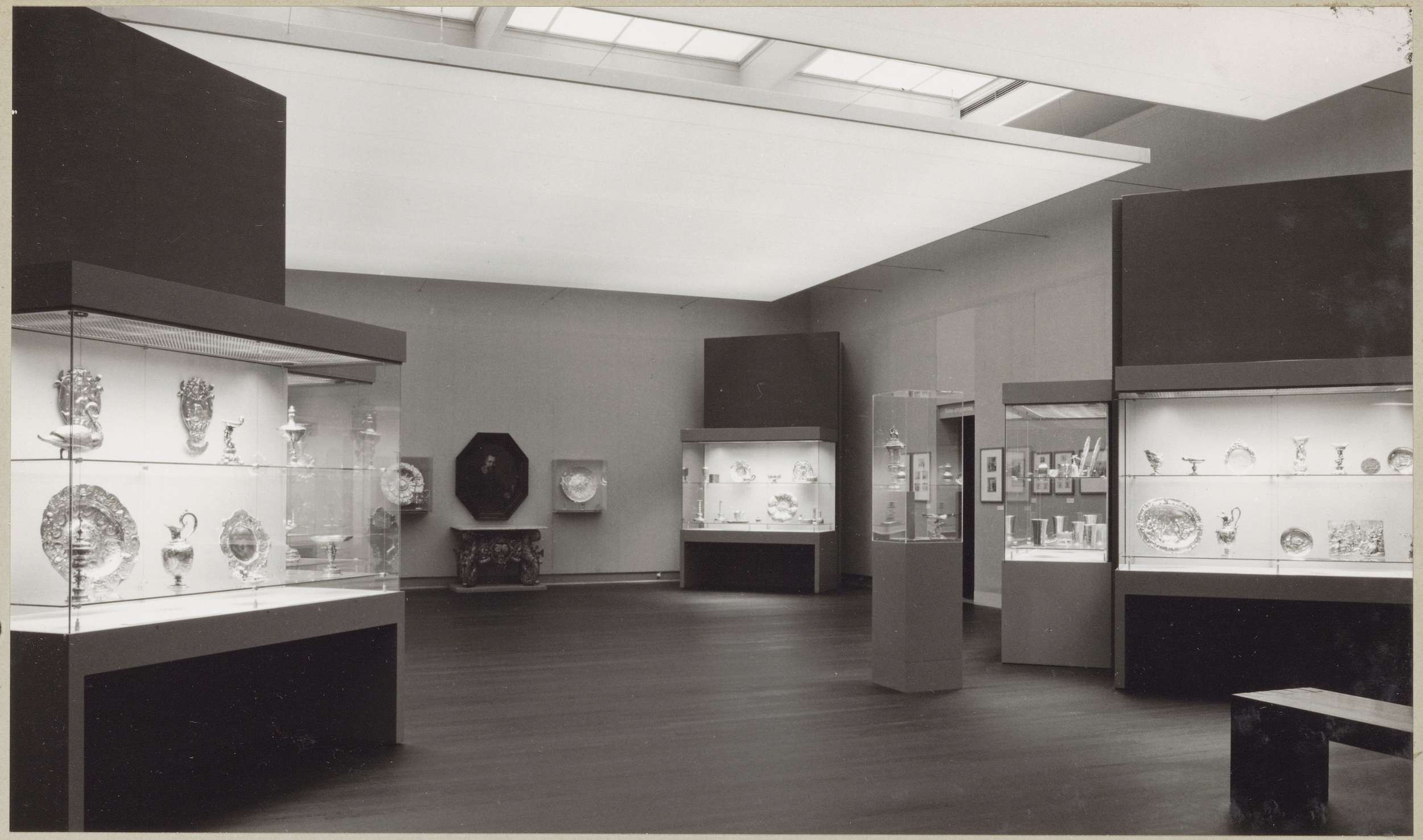 Room with silverware in display cases, right r | CanvasPrints.com