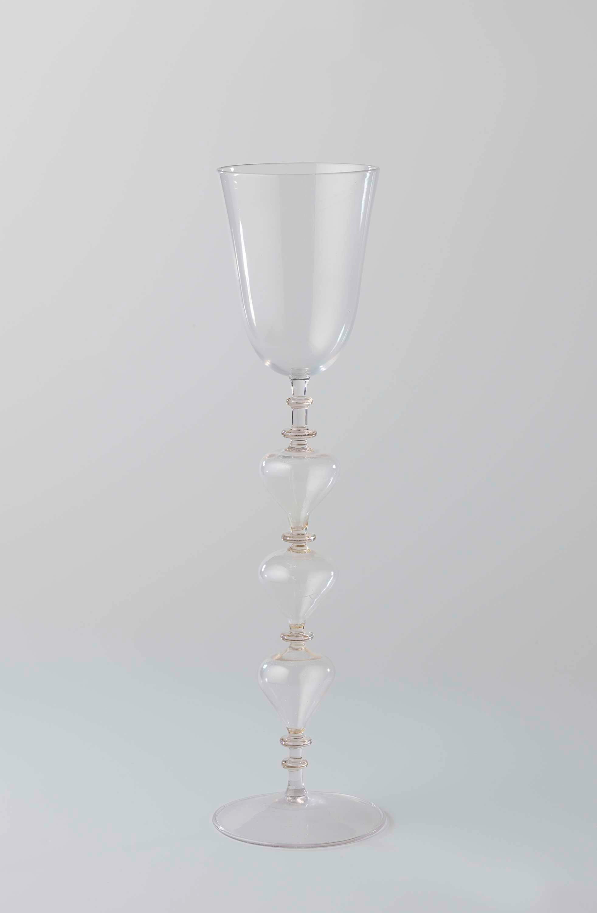 Chalice glass with stem with hollow balusters | CanvasPrints.com