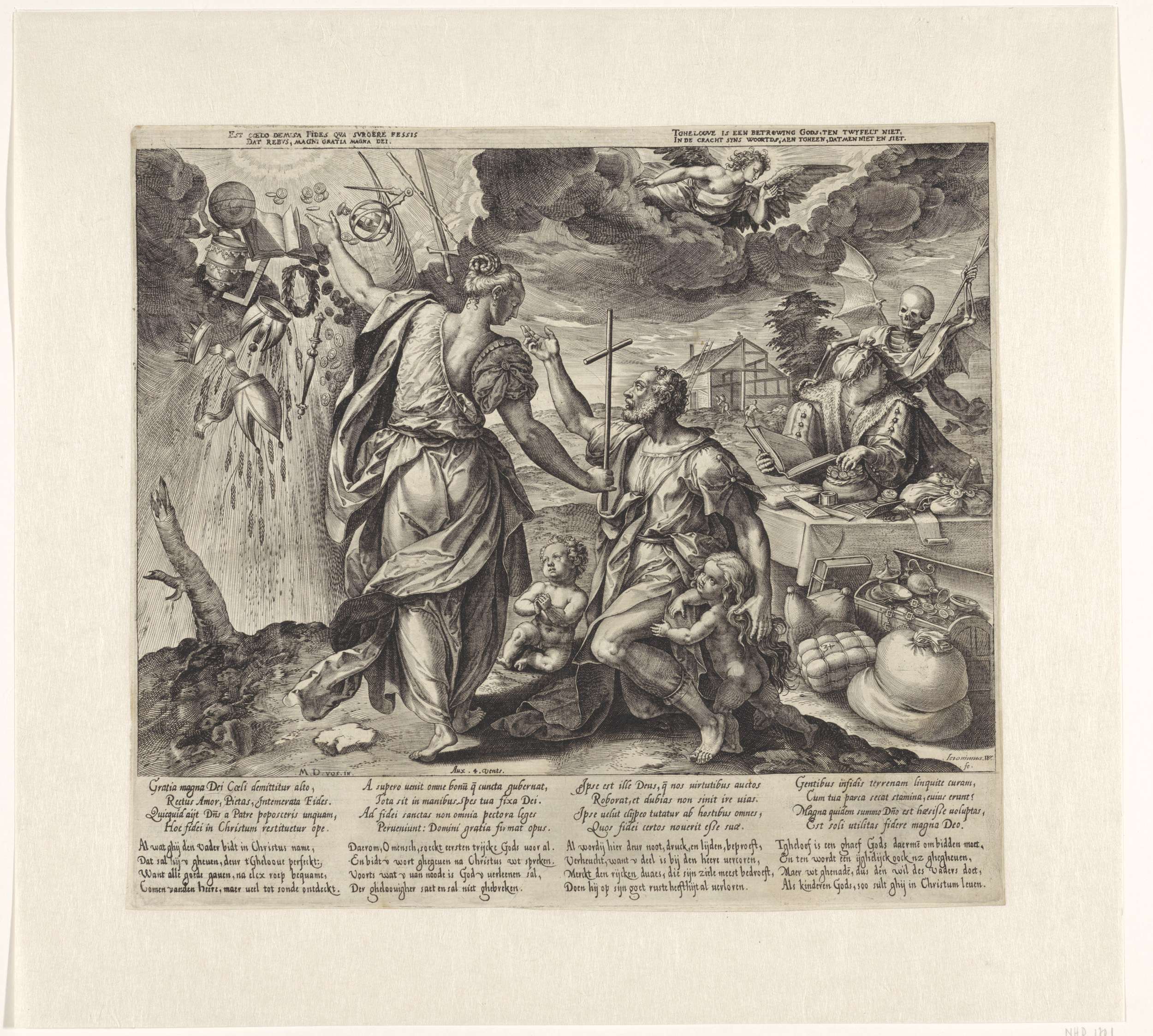 Faith (Fides), Hieronymus Wierix, c. 1580 | CanvasPrints.com