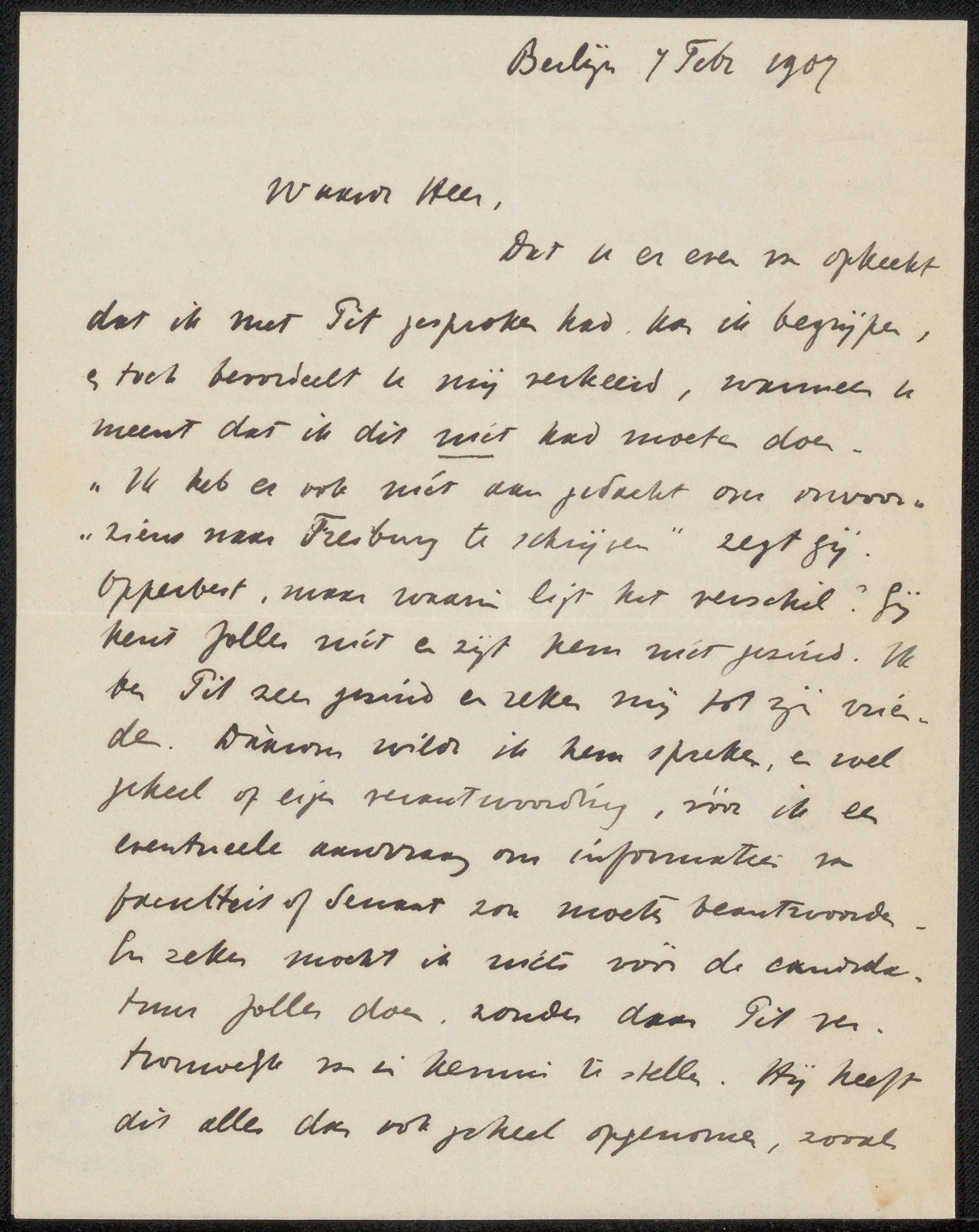 Letter to Samuel Muller (1848-1922), Jan Veth, | CanvasPrints.com