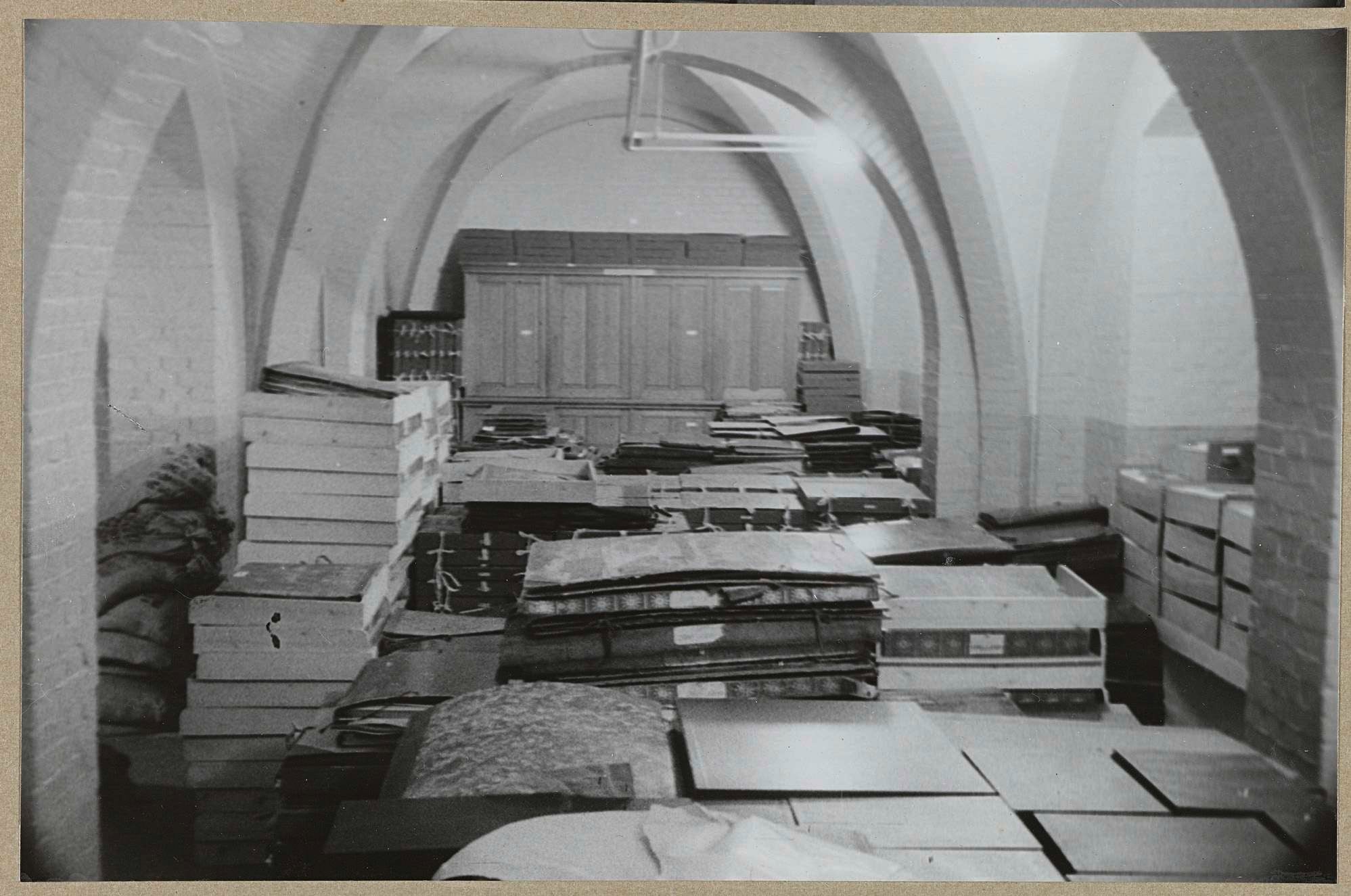 Library cellar at the evacuation in 1939, 1939 | CanvasPrints.com