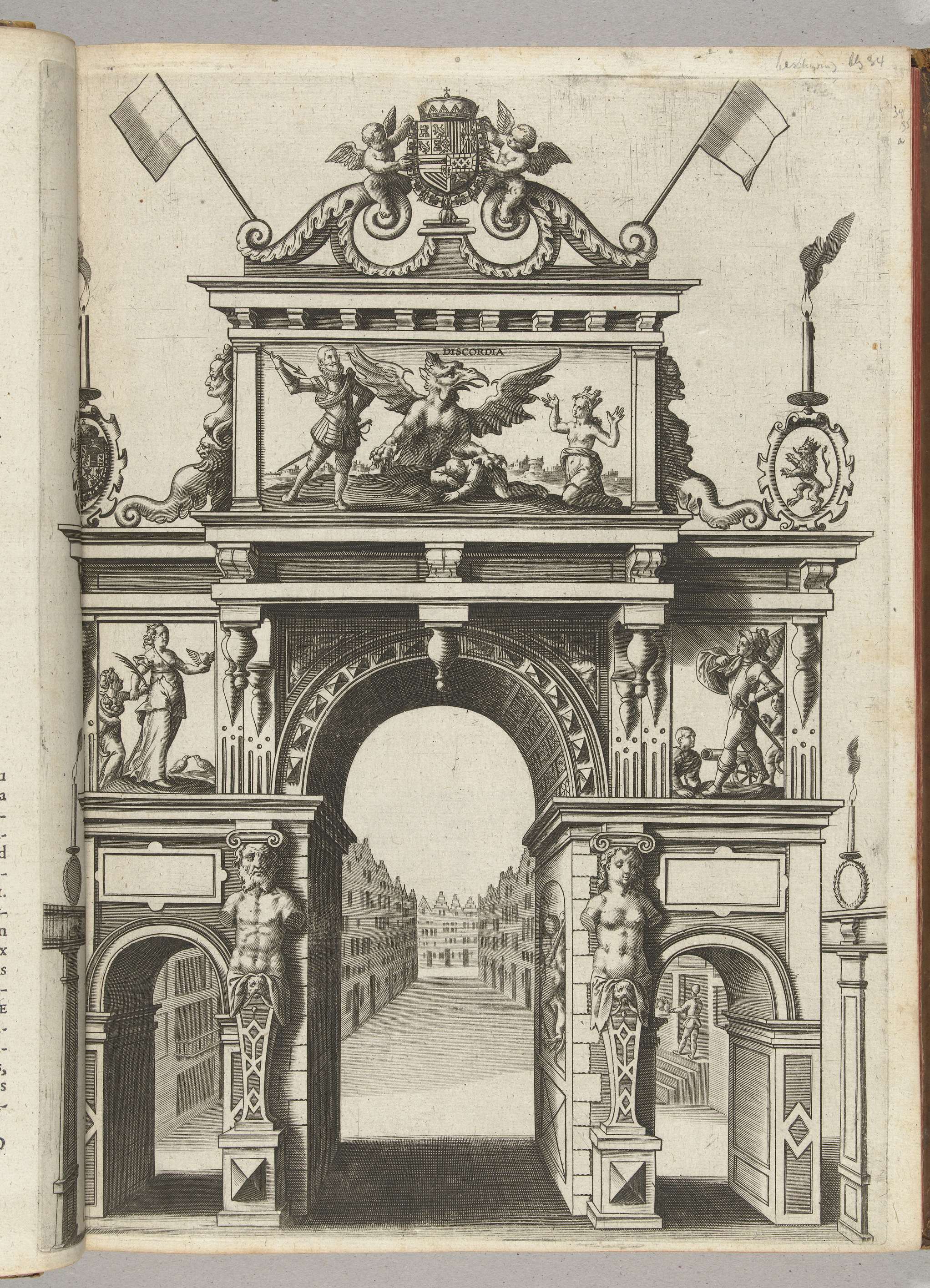 Triumph gate with Ernst saving Belgica from Di | CanvasPrints.com